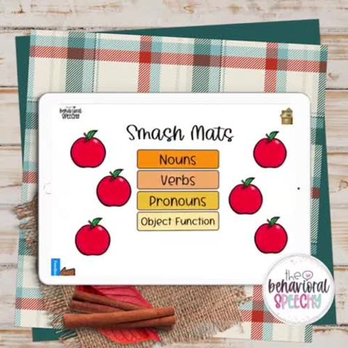 Fall & Thanksgiving Early Language BOOM Cards by The Behavioral Speechy