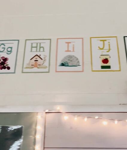 Watercolor Alphabet Posters by Blossoms of Learning | TPT