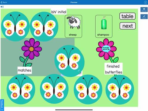 Springtime Match Articulation /sh, ch, j/ Boom Cards Distance Learning