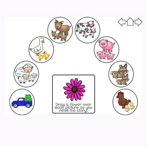 Little Blue Truck's Springtime Book Companion | Boom Cards for Speech