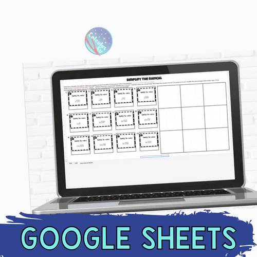 Simplify Radicals to Reveal the Sudoku Puzzle by Calculus4u | TPT