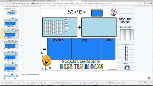 Addition With Regrouping Using Base Ten Blocks - Place Value - Worksheets