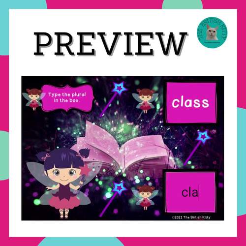 Halloween Fairy Plural Nouns S ES IES Boom Cards™ by The British Kitty