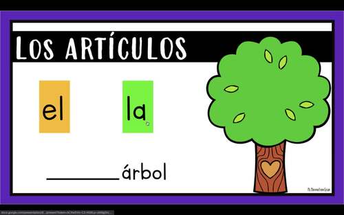 Juego interactivo: los artículos - Distance Learning in Spanish