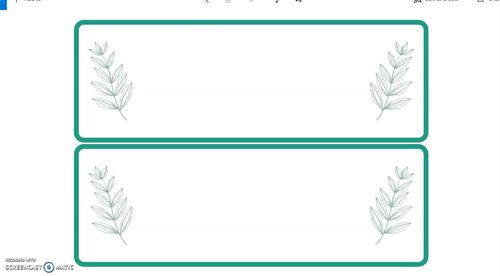 Floral Boho Watercolour Theme Editable Desk or Tray Name Labels by ...