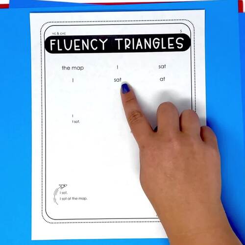 CVC, Digraphs, VCe Fluency Triangle Pyramids 100% Decodable! follows ...