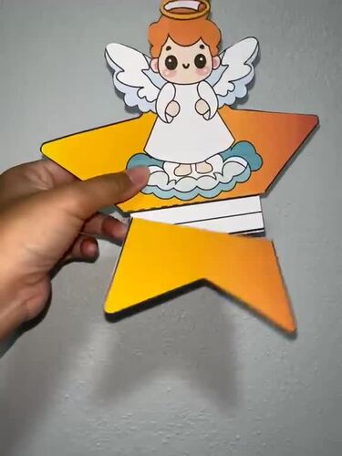 Guardian Angel Crafts Flipbook Mobile Hanging Christmas Nativity Activities