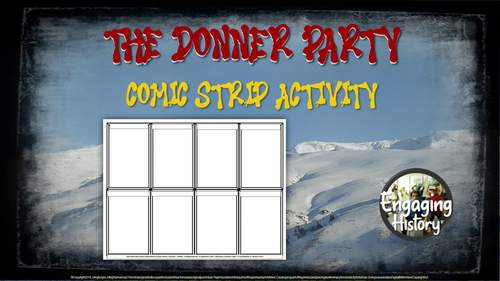 Donner Party Comic Strip Activity - fun, engaging, informative 20-slide PPT