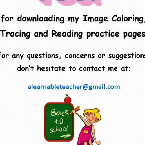 Animal Tracing: Trace, Color, and Read Worksheets For Fine Motor-Back ...