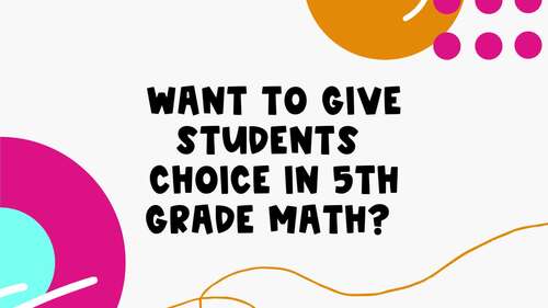 Choice Boards with Google Slides by Miss Glitter | TPT