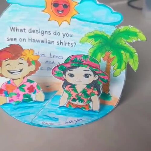 Hawaiian Shirt 3D Craft : My Hawaiian Shirt Design | Summer Activities