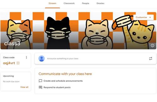 Animated Google Classroom Headers (We wear masks!) Banners- Distance ...