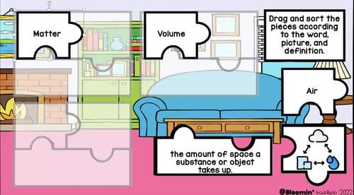 States of Matter | Puzzle Sort | Digital Activity | Vocabulary Cards | ESL