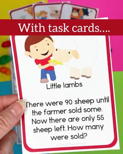 Addition and Subtraction Word Problems Within 100 Story Problems Farm Theme