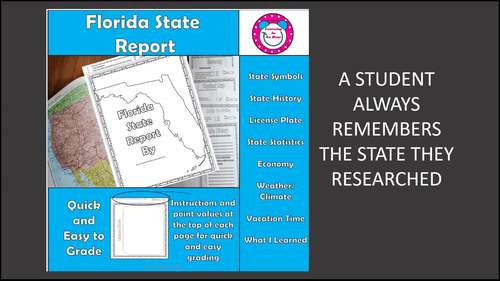 Florida State Report by Learning in an Hour | Teachers Pay Teachers