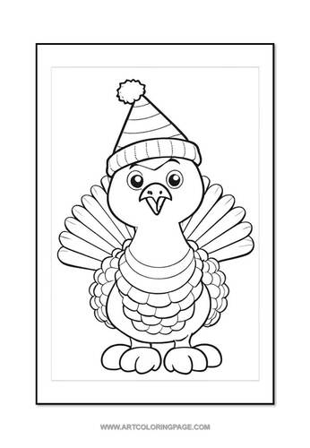 Check Out Christmas Turkey Coloring for Children Vol. 3 – 100 Pages
