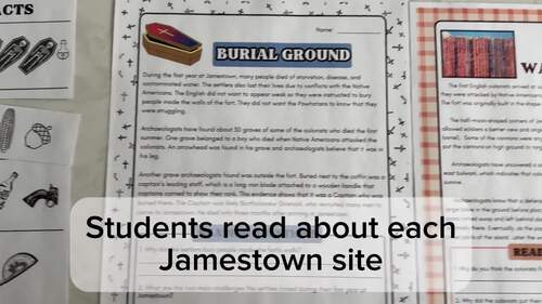 Jamestown Fort Reading Passages with Comprehension Questions and ...