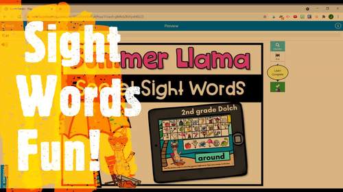 2nd Grade Dolch Sight Words Review Game - SUMMER by Rogan's Readers