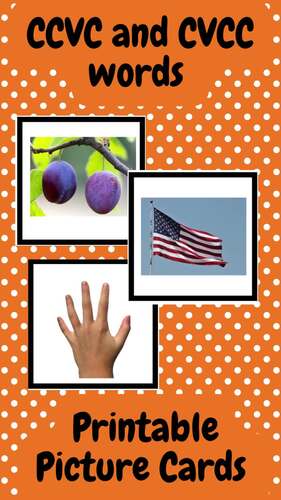 CCVC | CVCC Printable Word Picture Cards | Phonics for Early Readers