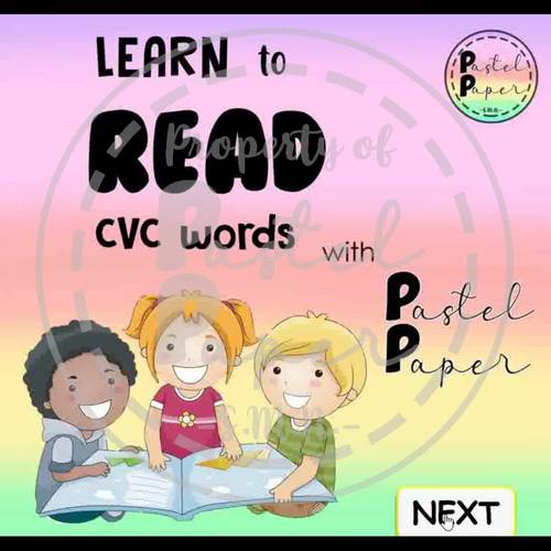 Interactive Activity: Practice Reading CVC Words by Pastel Paper