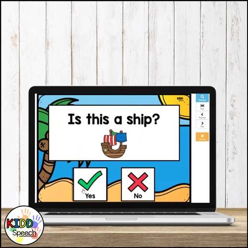 Preschool Speech Therapy Pirate BOOM Cards Yes No Questions | TPT