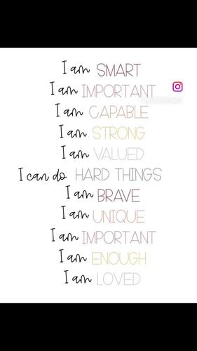 Positive Affirmations | Growth Mindset | Positive Self Talk | Classroom ...