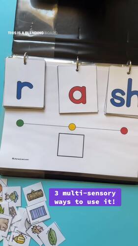 Blending Board: Multi-sensory Grapheme Cards for Word Building | TPT