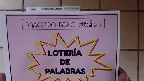 Lotería de palabras con RR / Bingo game with Rolling R's words plus ...