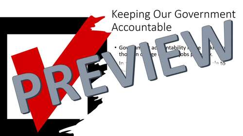 Influencing Government Role of Media PowerPoint and Cloze Notes SS.7.CG.2.8