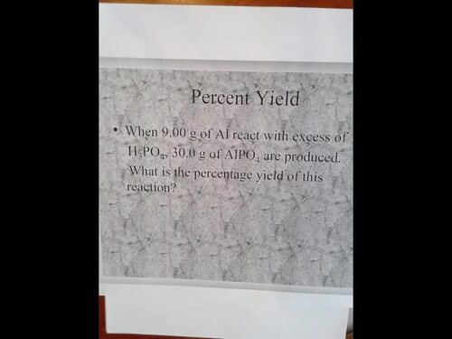 Percent Yield Calculations Lesson Video by All Your Chemistry Needs