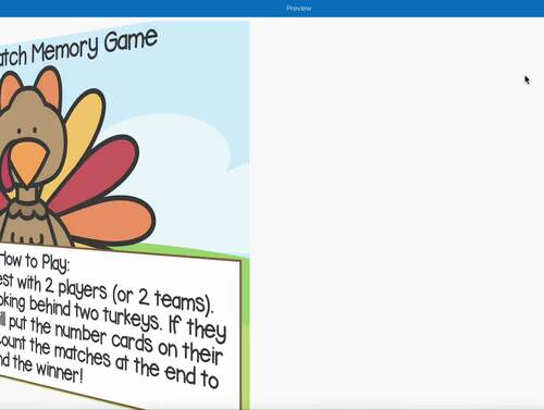 Thanksgiving Speech Therapy Turkey Match Boom Cards™ Articulation ...