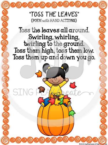 September Fall: Literacy Songs, Chants, Poems, Fingerplays ELA | TPT