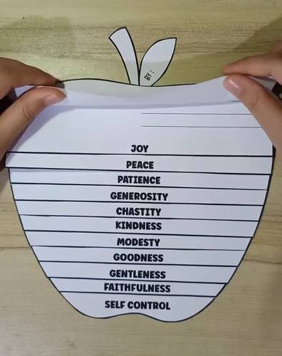 Pentecost Activities 12 Fruit of Holy Spirit Writing Craft Flip Book ...