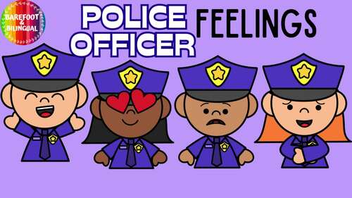 Police Officer Clipart Feelings and Emotions - Community Helpers Clipart