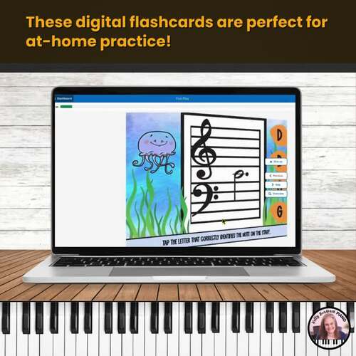 C Position Notes Names on the Grand Staff BOOM™ Cards Digital ...