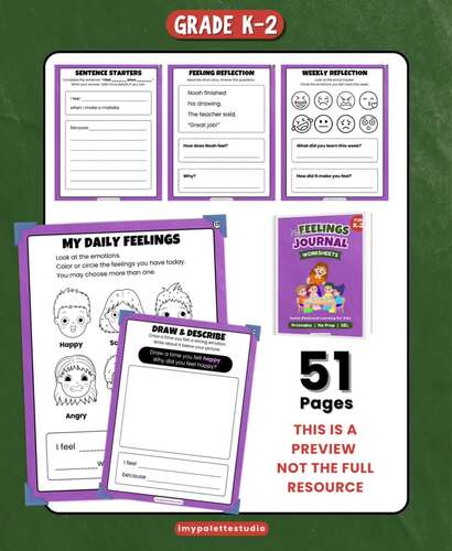 Mega Bundle Emotion Explorer K–2 | Social Emotional Learning Activities ...