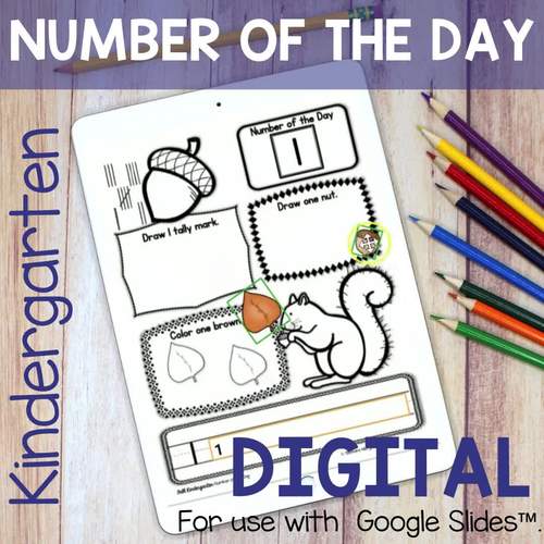 Kindergarten Number Sense Worksheets | Number of the Day Activities