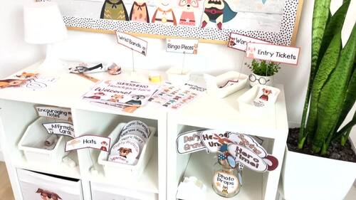 Superhero Room Transformation, Bulletin Board, Classroom Decor, Posters