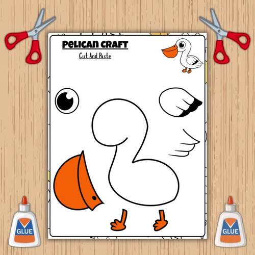 Pelican Craft |Bird Animal | Printable Project | Early Learning ...
