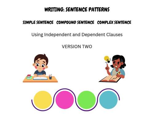 Sentence Patterns: Simple, Compound, & Complex ESL Level 1 (60 PAGES ...