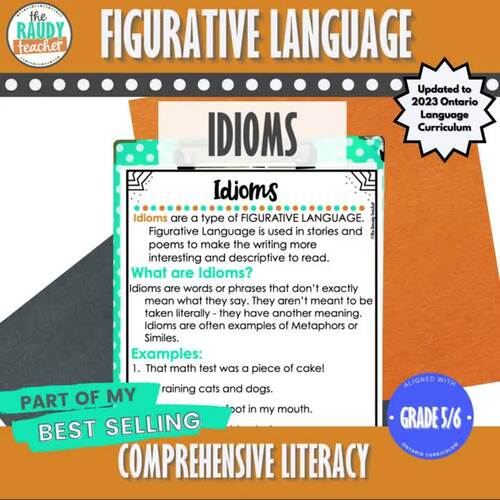 Idioms | Grade 5 and 6 | New Ontario Language Curriculum 2023 | TPT