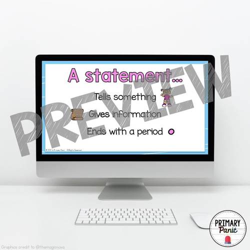 Statements and Questions Digital Lesson - PowerPoint/Google Slides™