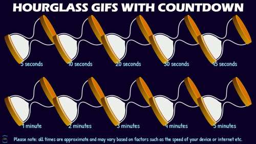 Hourglass Timer GIFs with Countdown - Animated GIFs Clipart – White sand timers