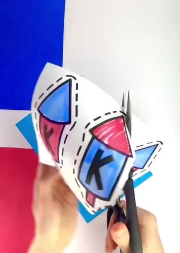 4th Of July Firework Name Craft No Prep Summer Art Project Cut & Paste ...