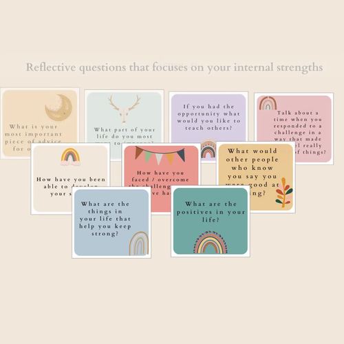 Solution focused brief therapy question card, strength based psychology ...