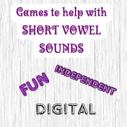 Digital: Short Vowels- Digital Games by LOLLIPOPS Learning Place