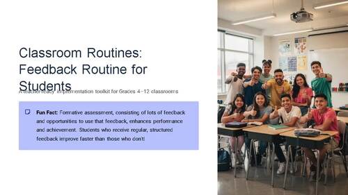 Classroom Routines Feedback Routine For Students Bell Ringers Bell ...