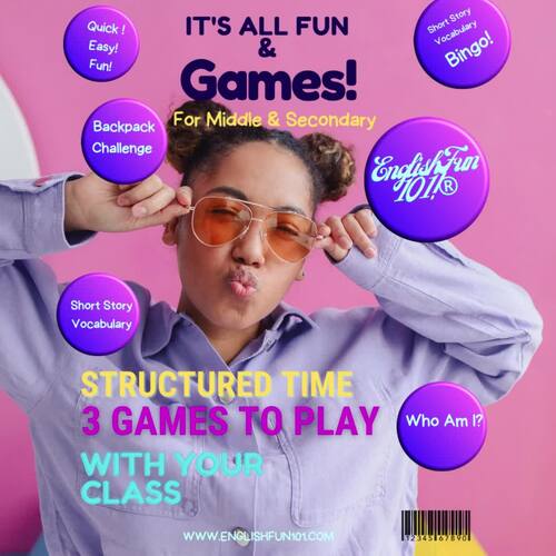 Short Story Vocabulary & Writing/ It's All Fun and Games for the ...