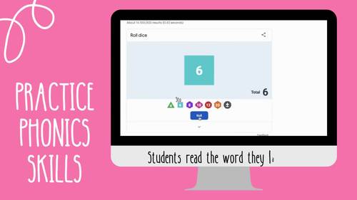 Valentine's Day Phonics Game⎮Short E CVC Words⎮Google Slides™ & Jamboard™