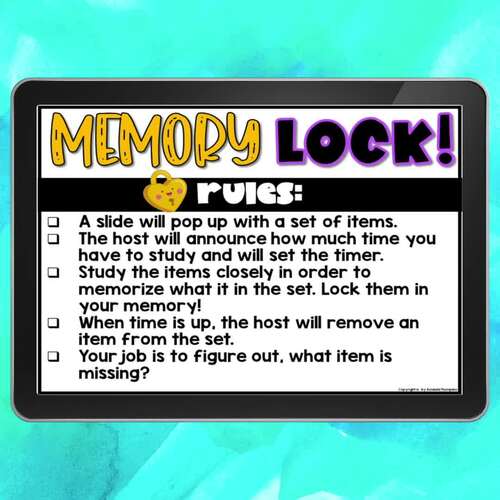 Halloween Memory Game - Morning Meeting game - Digital | TPT